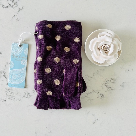 Mud Pie | Accessories | Mud Pie Purple With Dots Womans Mittens | Poshmark